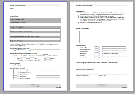 Vertragsvorlage für Hochzeitsfotografen – Dirk Mertens | Der Blog